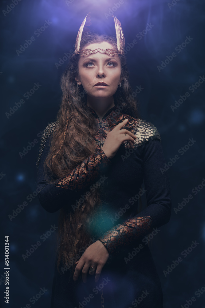 divine woman valkyrie Stock Photo | Adobe Stock
