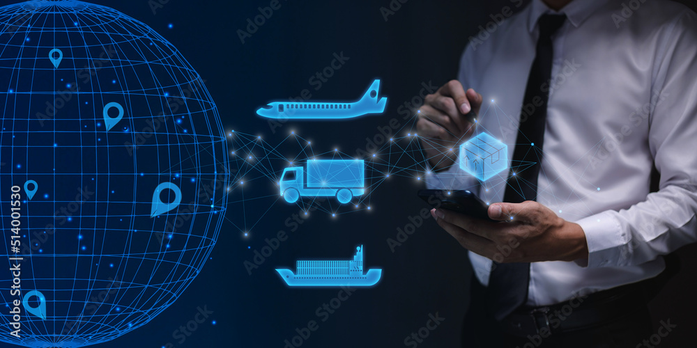 global logistics network distribution and transportation Ui, Smart ...