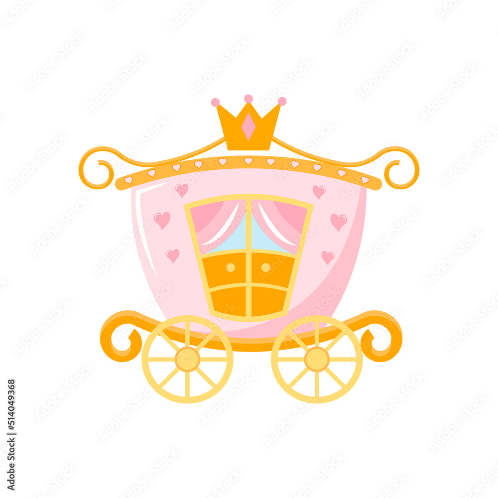Beautiful princess carriage decorated with pink jewels Fabulous ...