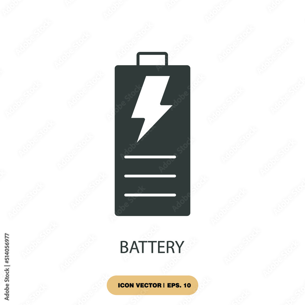battery icons symbol vector elements for infographic web Stock Vector ...