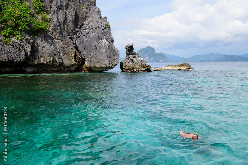 Foto de Snorkel en El Nido en la isla de Pinagbuyutan, vistas naturales ...