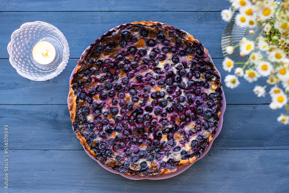 Poster Mustikkapiirakka, a Finnish Blueberry Pie – Wall Art | UkPosters