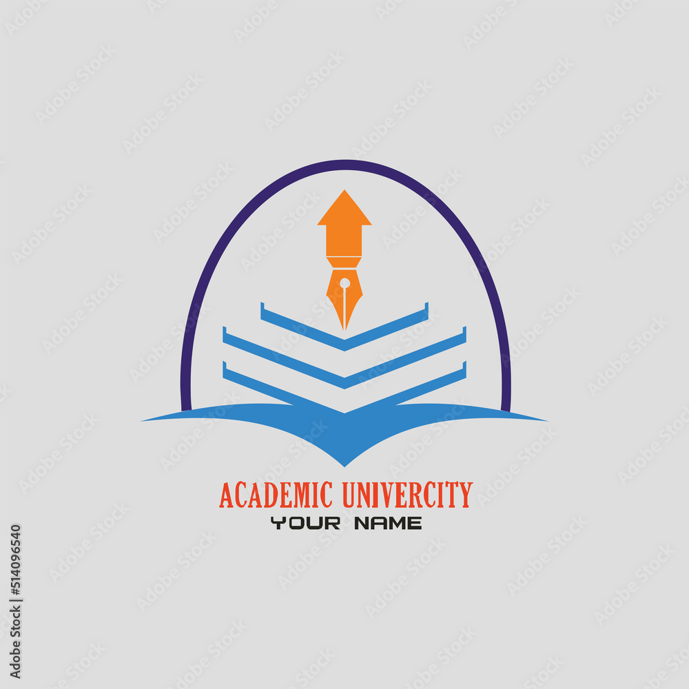 academic or college logo whose terms are easy to understand Stock ...