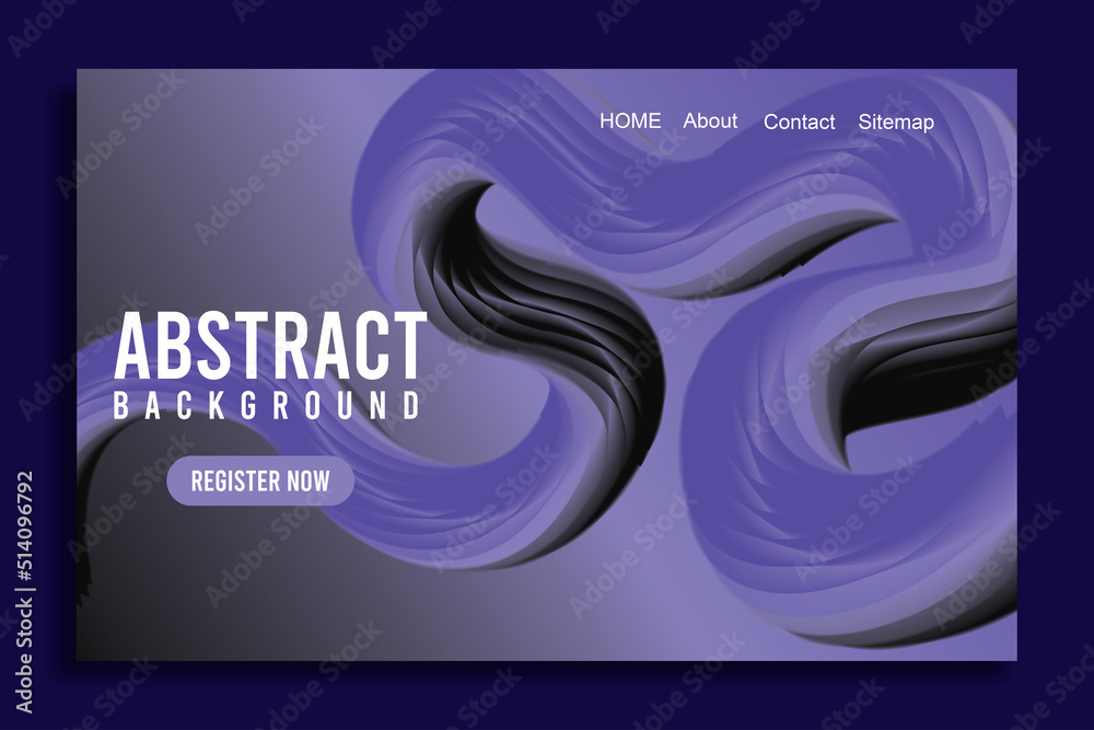 Abstract fluid background design template, suitable to be used as a ...