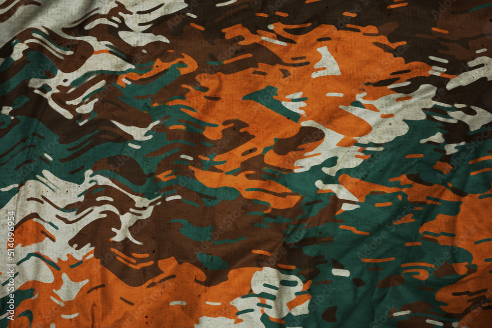 orange modern fashion military camouflage fabric texture pattern ...