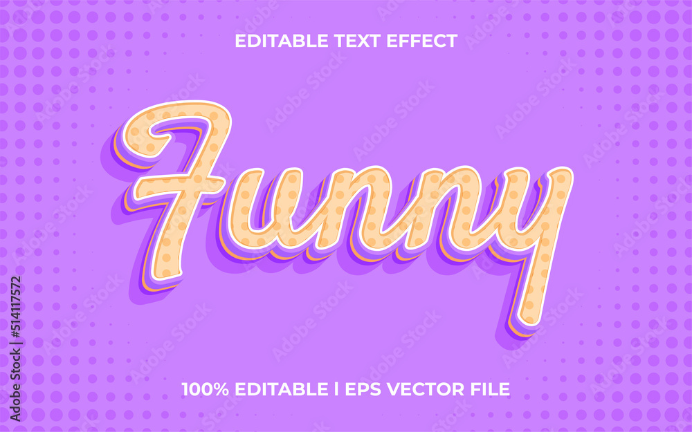 funny morning 3d text effect with simple theme. colorful typography ...