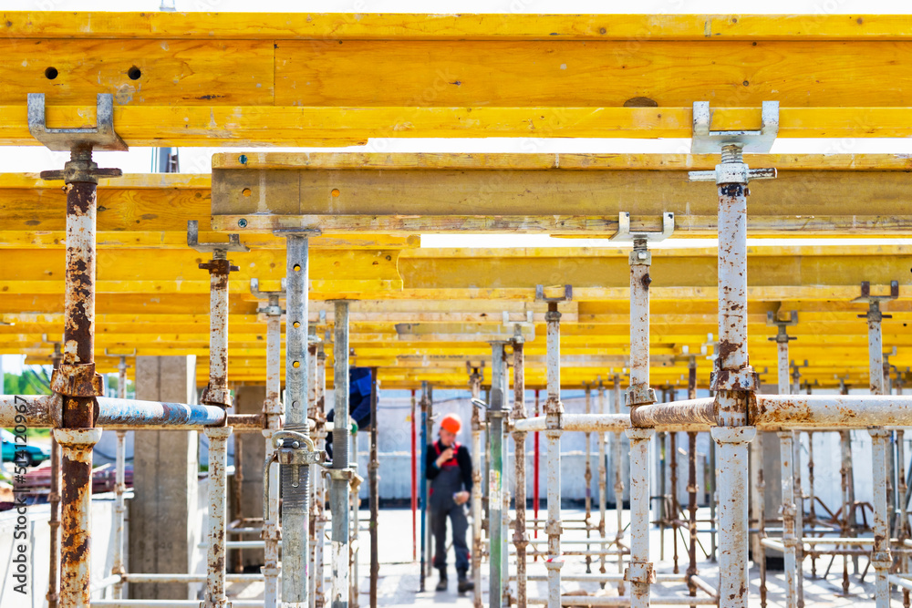 formwork-for-pouring-the-second-floor-of-a-monolithic-building