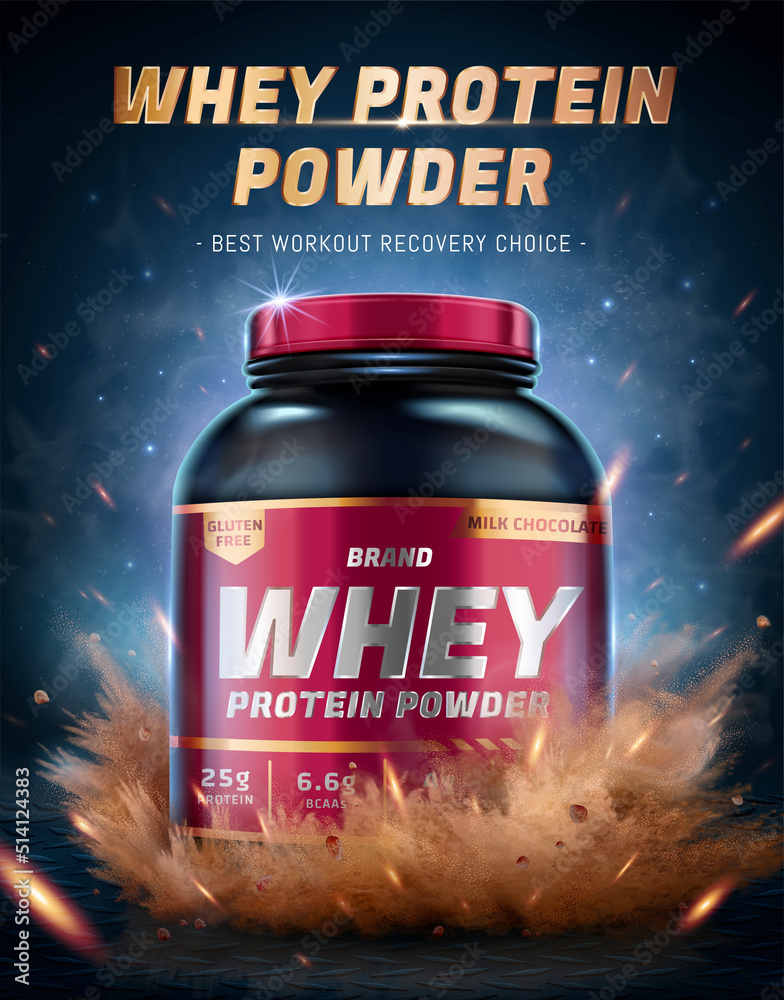 Photo Whey protein powder ad poster, JoyImage | Posters, tableaux et ...