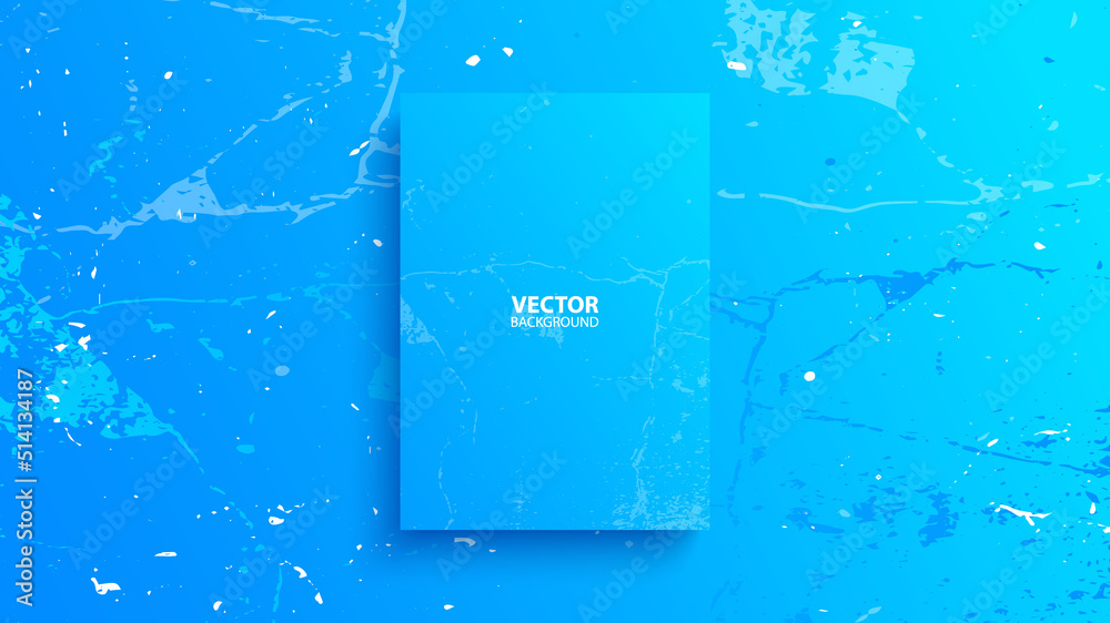 Promotional banner with blue grunge texture. Luxury blue color ...