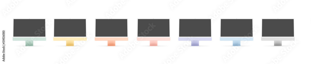 PARIS - France - April 28, 2022: Newly released Apple Imac 24 inch ...