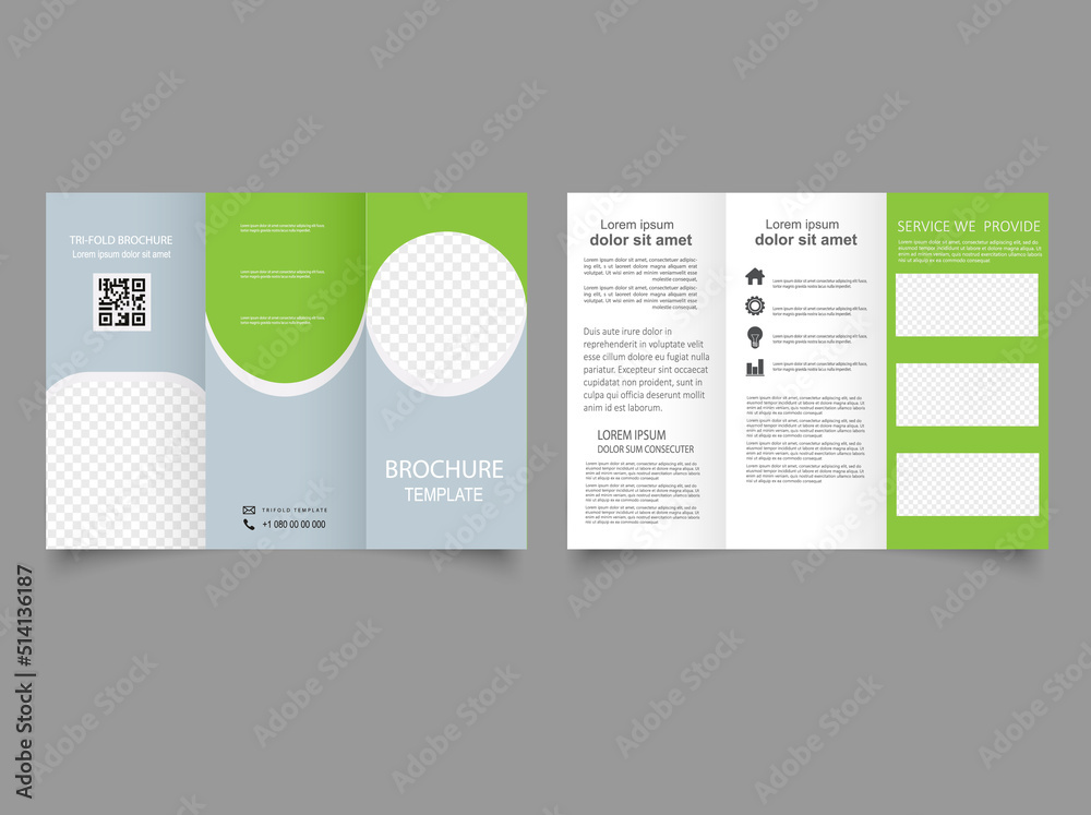Business triple leaflet brochure template design. business design ...