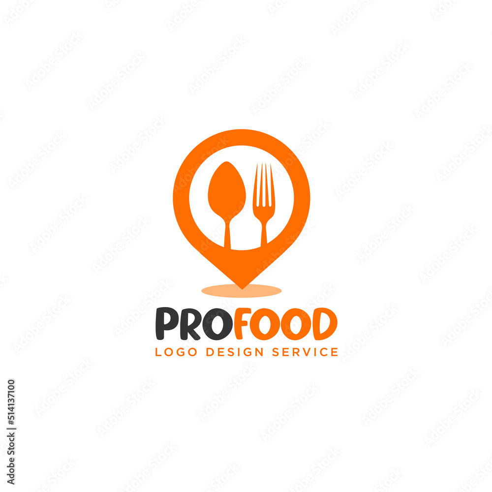 App Restaurant Logo Template or Food App icon or online food logo Stock ...