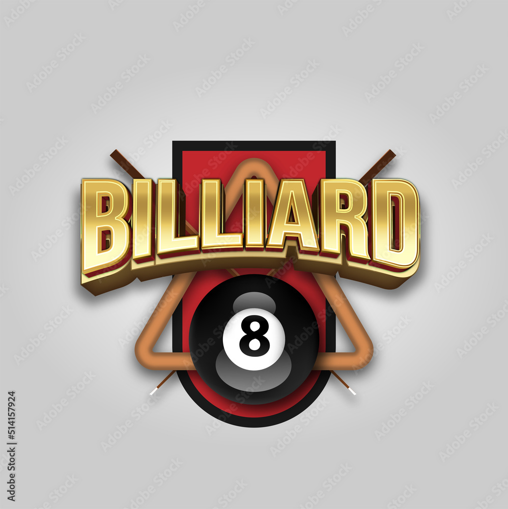 Billiards logo templates design Stock Vector | Adobe Stock