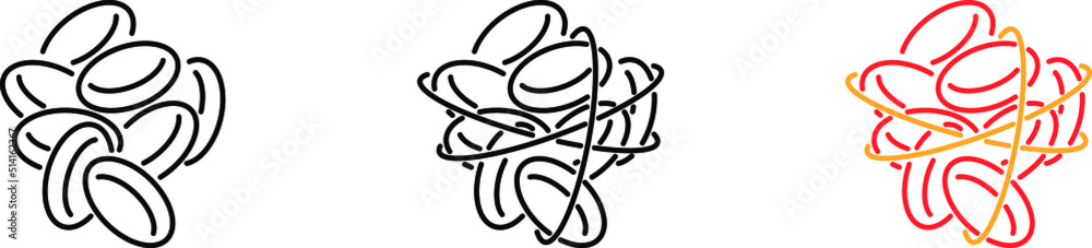 Blood clot icon , vector illustration Stock Vector | Adobe Stock