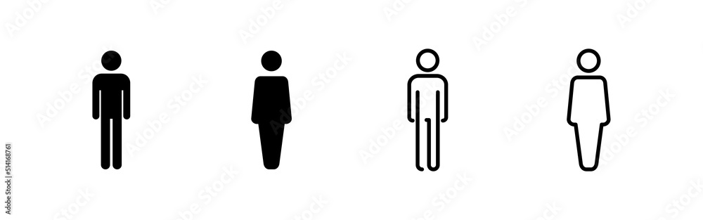 Man icon vector. male sign and symbol. human symbol Stock Vector ...