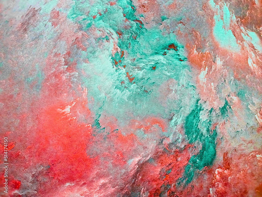 Spotted multi-colored background from decorative plaster with abstract ...