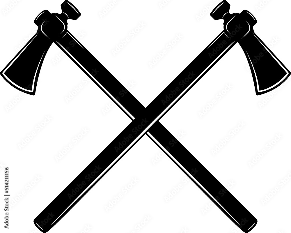Crossed Axe, Crossed Viking Axe, Crossed Battle axe, Crossed Tomahawk ...