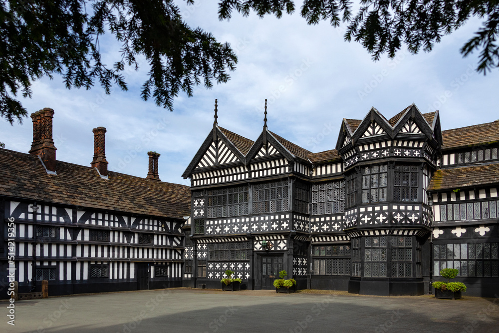 Poster The 14th century Tudor buildings of Bramhall Hall in Bramhall ...