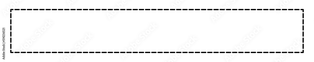 dashed line long frame Stock Vector | Adobe Stock