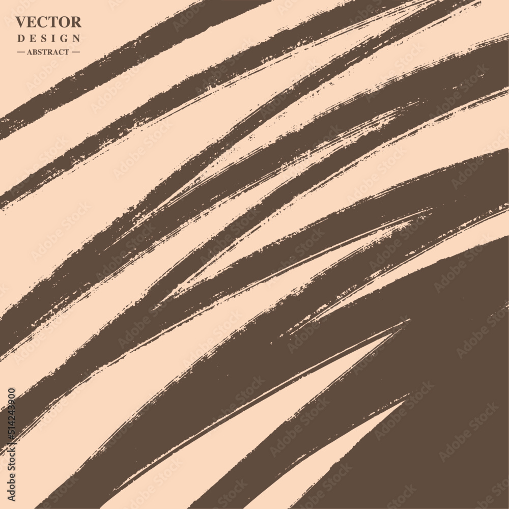 Random brush lines, done in one stroke from thin to thick, dry brush ...