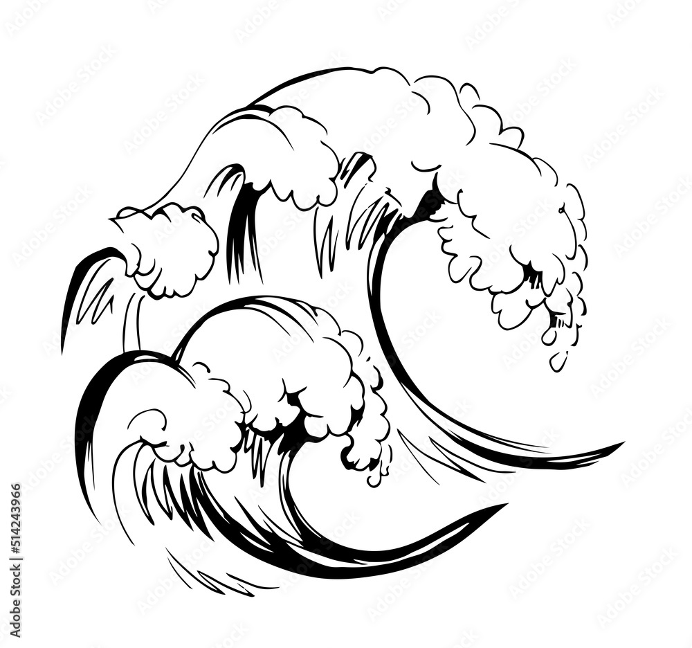 How To Draw A Tsunami
