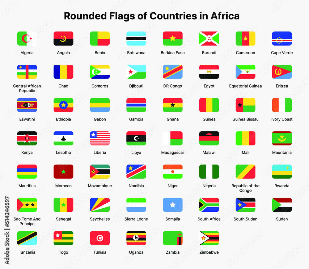 Vecteur Stock Africa countries flags. Rounded flags of countries in ... Vecteur Stock Africa countries flags. Rounded flags of countries in ...