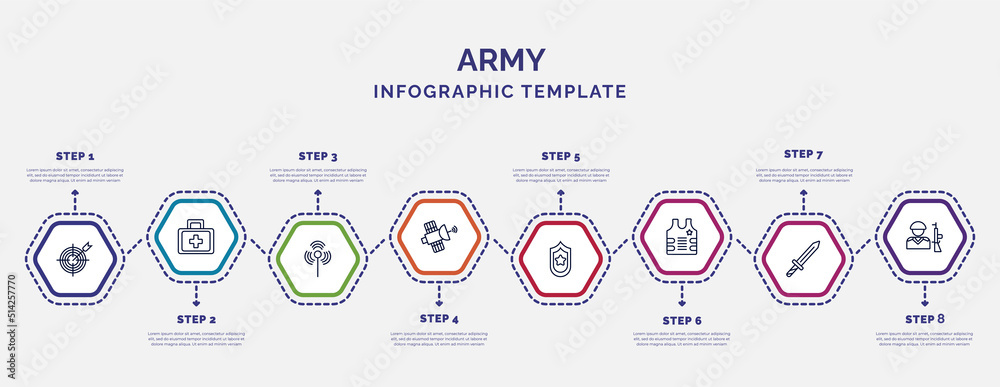 infographic template with icons and 8 options or steps. infographic for ...