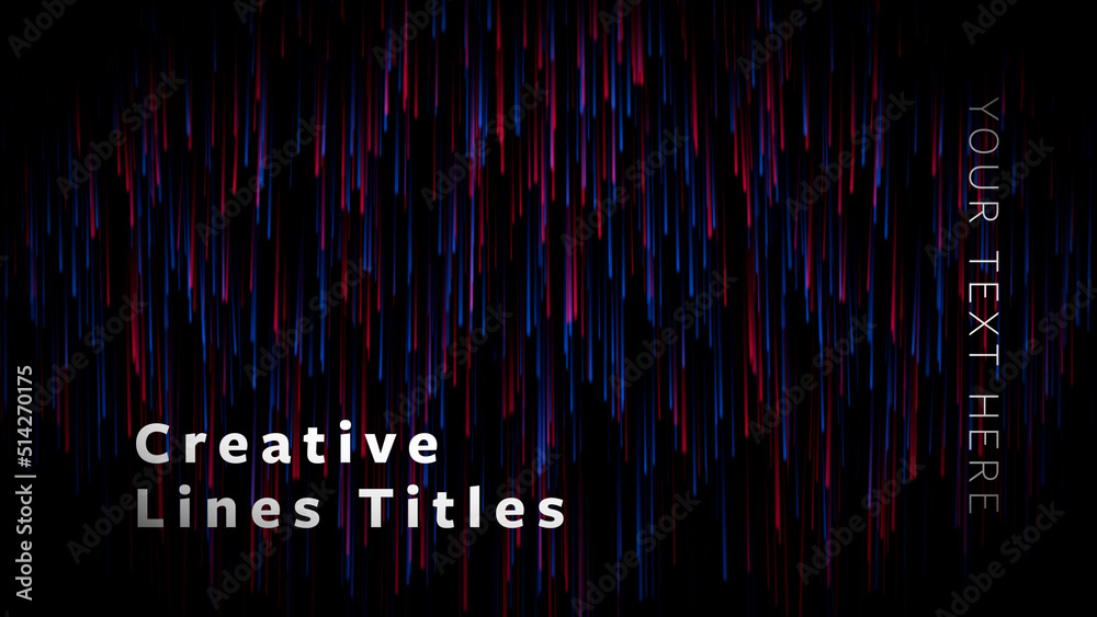 Creative Lines Titles Stock Template | Adobe Stock
