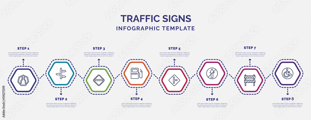 infographic template with icons and 8 options or steps. infographic for ...