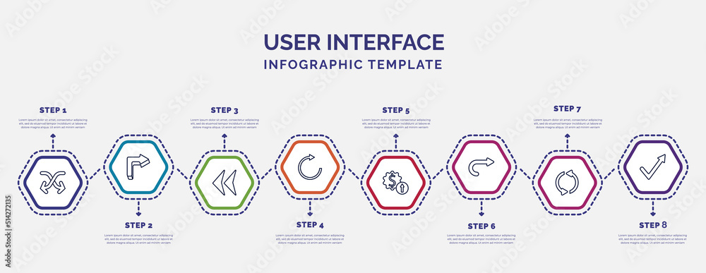 infographic template with icons and 8 options or steps. infographic for ...