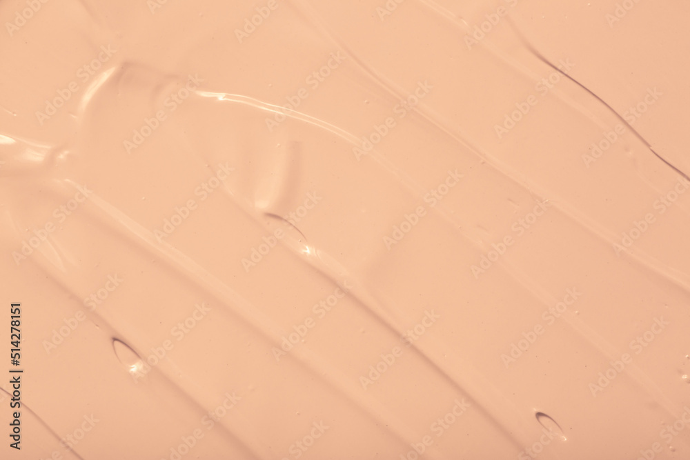 Foundation smeared as a swatch as a close-up background. Makeup ...