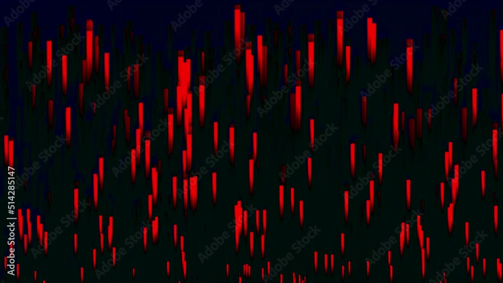 Rising stream from line on black background. Motion. Flow lines ...