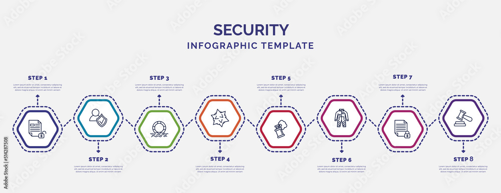 infographic template with icons and 8 options or steps. infographic for ...