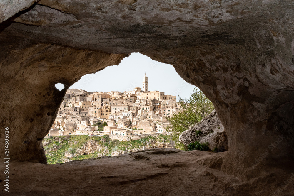 Scenic view of historic downtown with its cathedral, photo taken from a ...