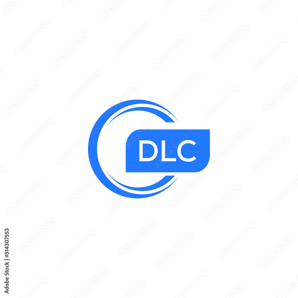 DLC letter design for logo and icon.DLC typography for technology ...