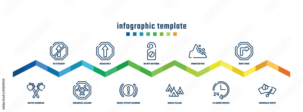 concept infographic design template. included no straight, native ...