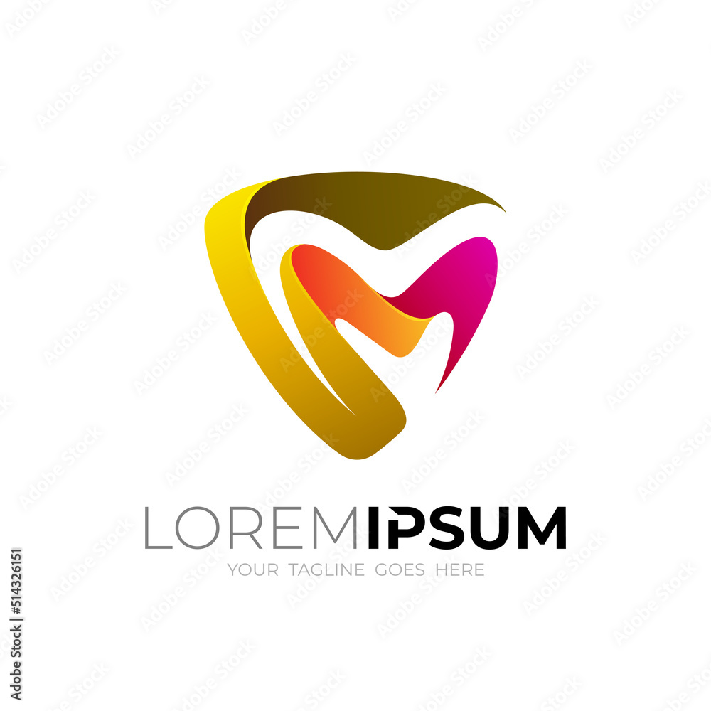 CM logo with shield design combination, C and M icon , security logos ...