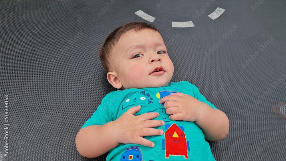 Cute Asian Pakistani Baby Boy is Posing to Camera Stock Photo | Adobe Stock
