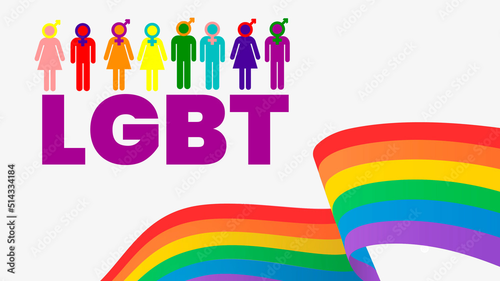 Lgbt Flag Lgbt Rainbow Poster Banner Or Flag Rainbow Colored Lgbt