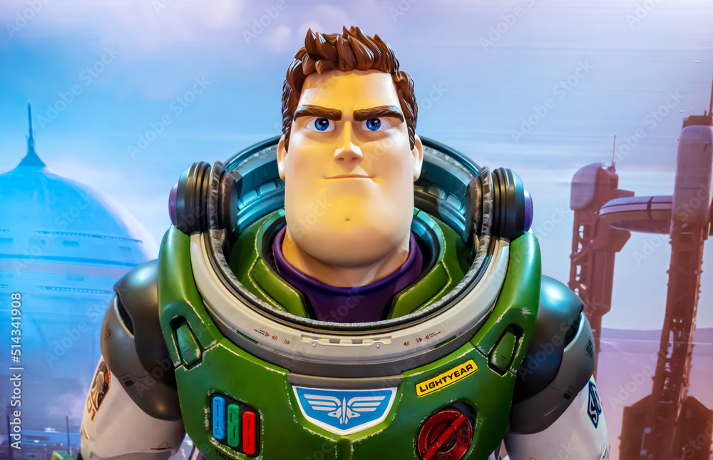 Bangkok, Thailand - May 29, 2022: Model show of a movie called ...