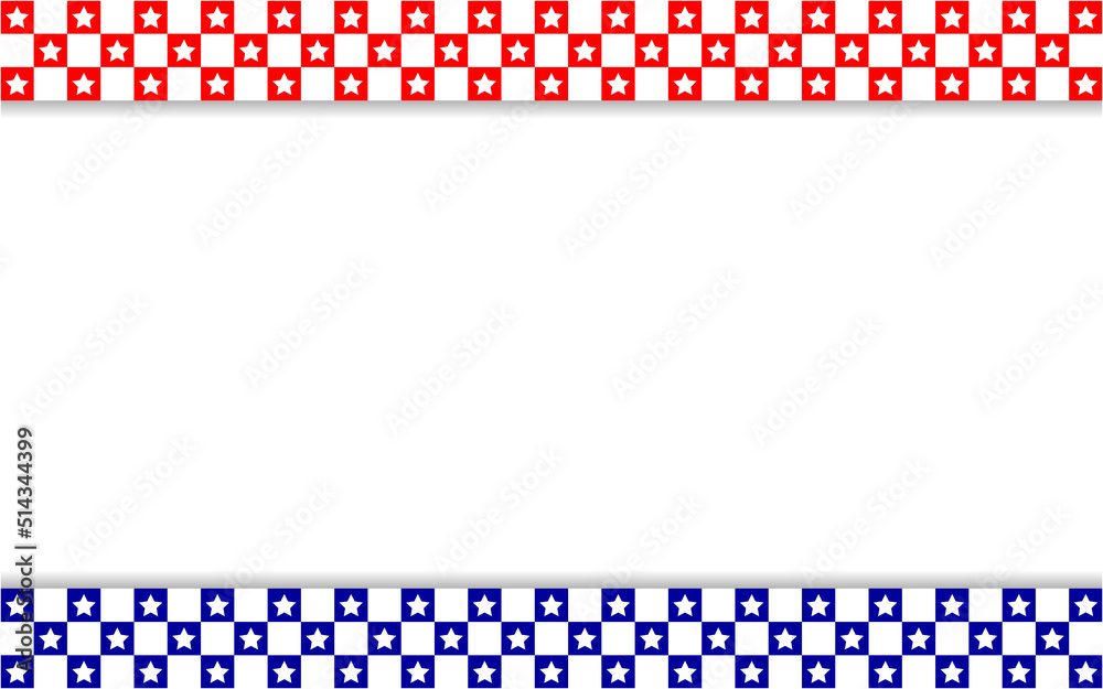American flag symbols patriotic decorative border frame with copy space ...