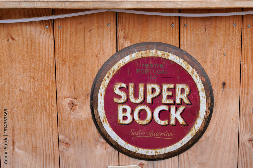 super bock beer logo brand and text sign of portuguese company alcohol ...