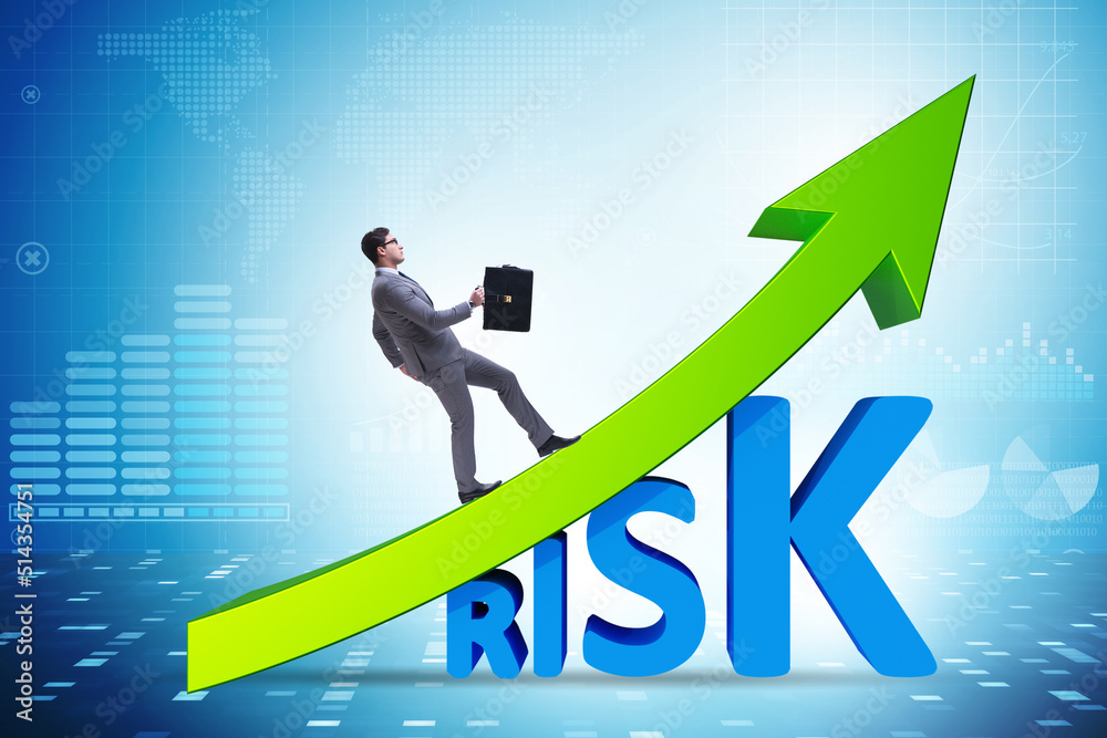 Risk increase concept in management Stock Photo | Adobe Stock