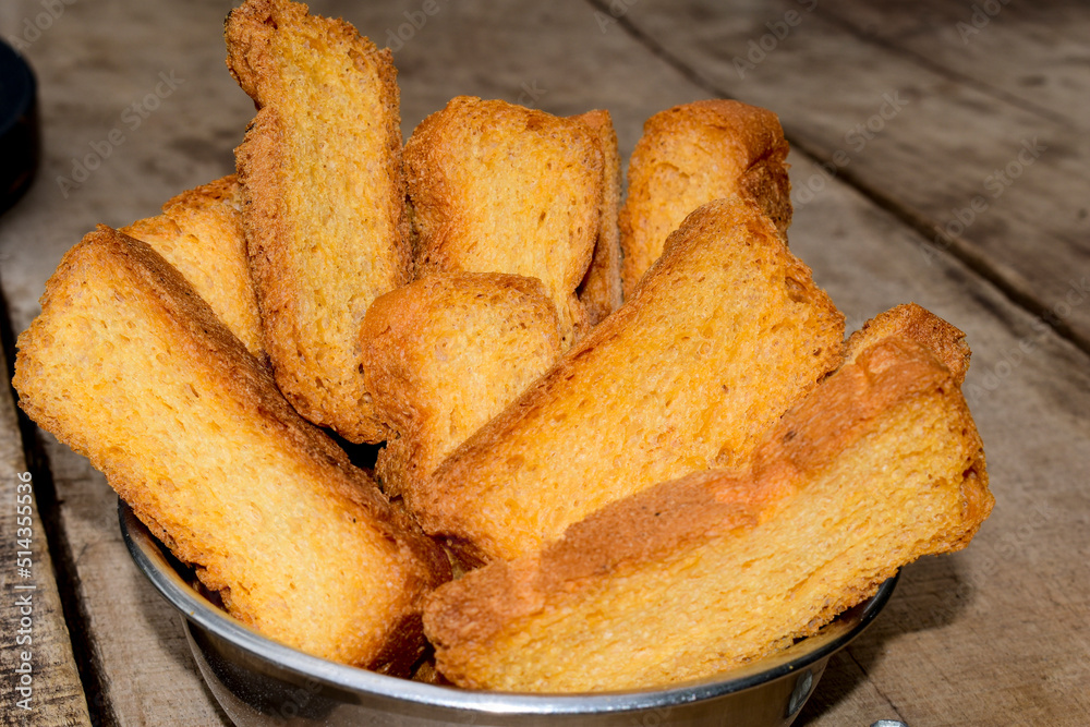 Crunchy Rusk or Toast for healthy life, Traditional biscuit , toast ...
