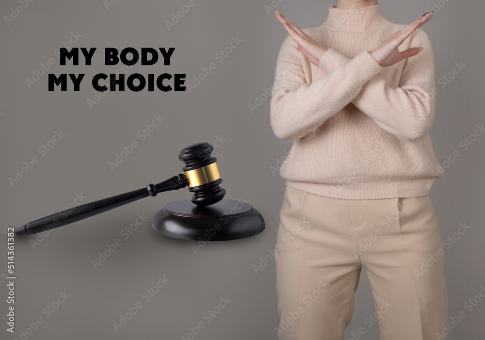 Abortion process Roe versus Wade symbol. Concept words Roe versus Wade ...