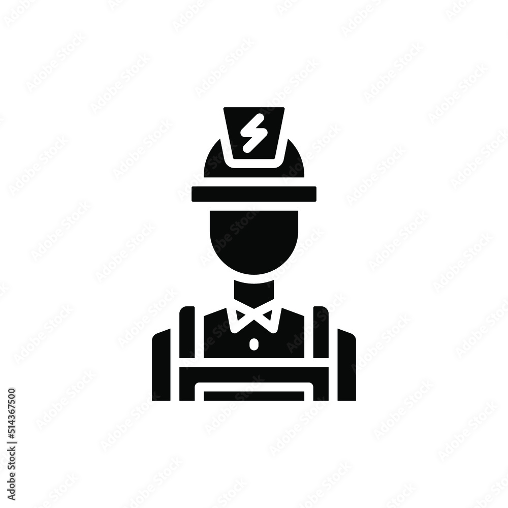 Electric element icon isolated on white background Stock Vector | Adobe ...