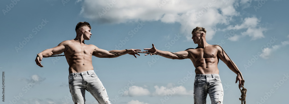 Men arm, salvation. Two hands, helping arm of a friends, teamwork ...