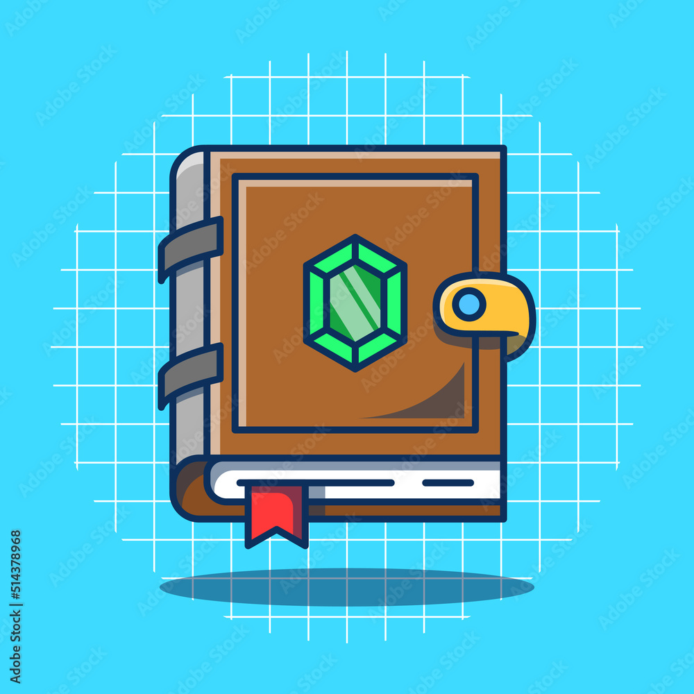 Game icon book illustration vector in flat cartoon style Stock Vector ...