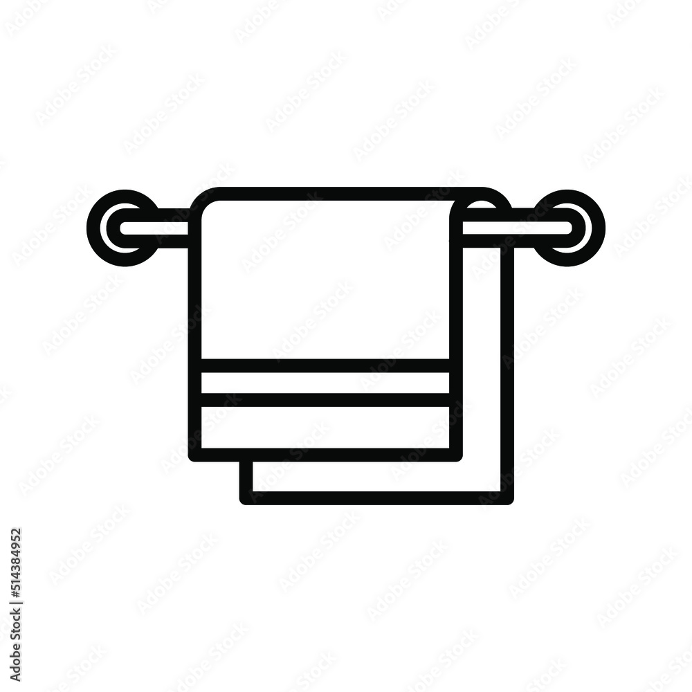 Towel icon. laundry sign. bath symbol. vector illustration Stock Vector ...