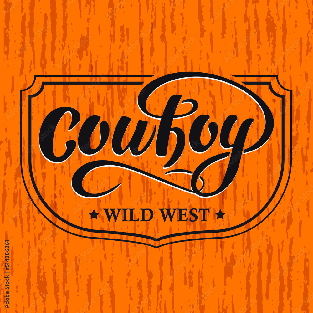 Cowboy Up Lettering